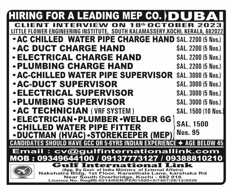 CURRENT VACANCIES – gulfinternationallink